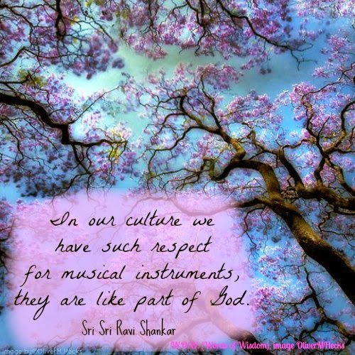 IN OUR CULTURE WE HAVE SUCH RESPECT FOR MUSICAL INSTRUMENTS, THEY ARE ...