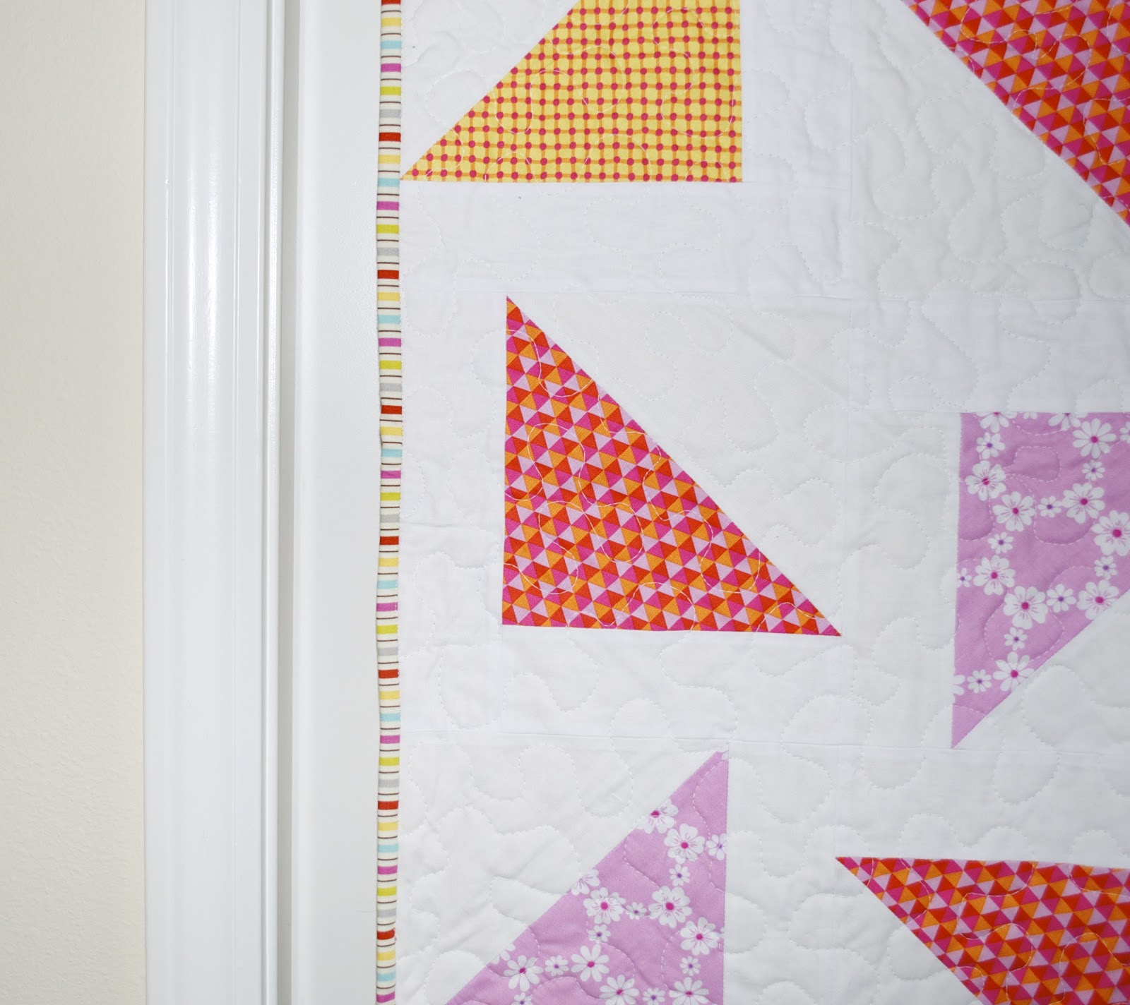 Let's begin sewing...: Falling Triangles Quilt - I