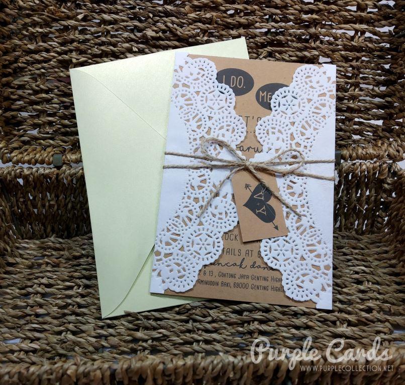 Rustic Wedding Card