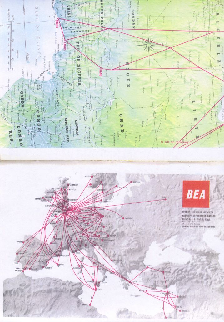 Airline memorabilia: BOAC flight guide