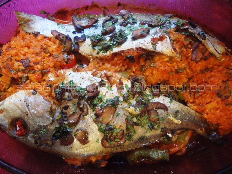 Safaa in the Kitchen: Baked Fish and Rice