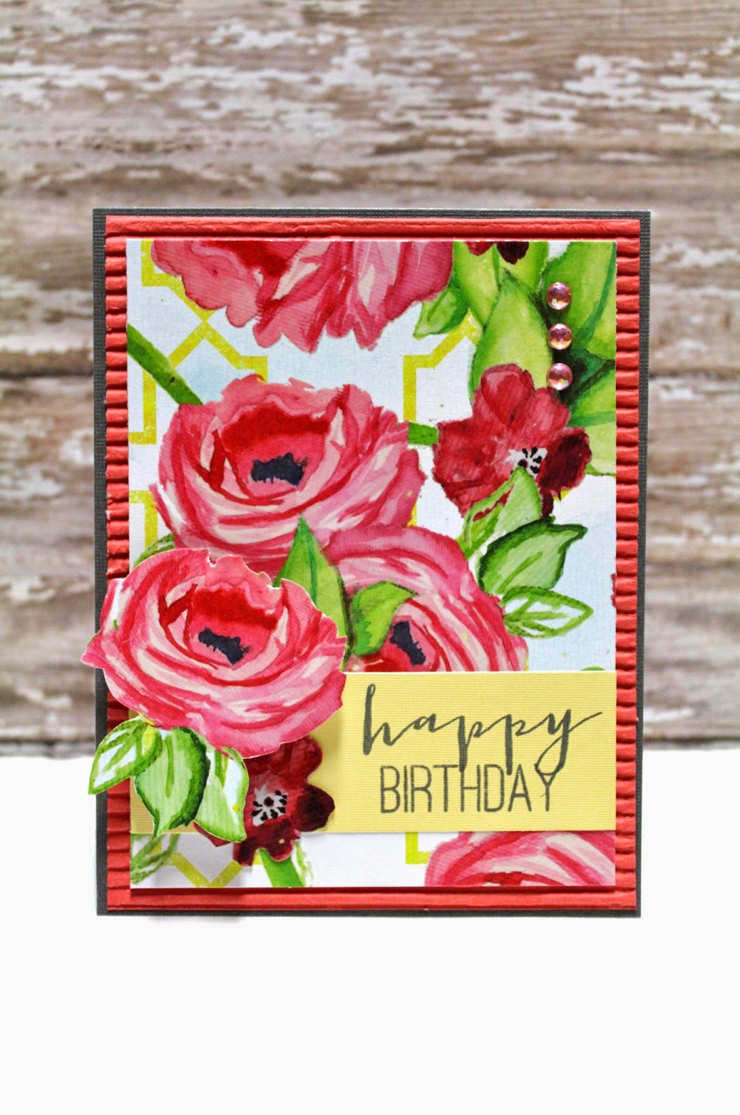 Kissin' Krafts: DCWV Layered Birthday Card