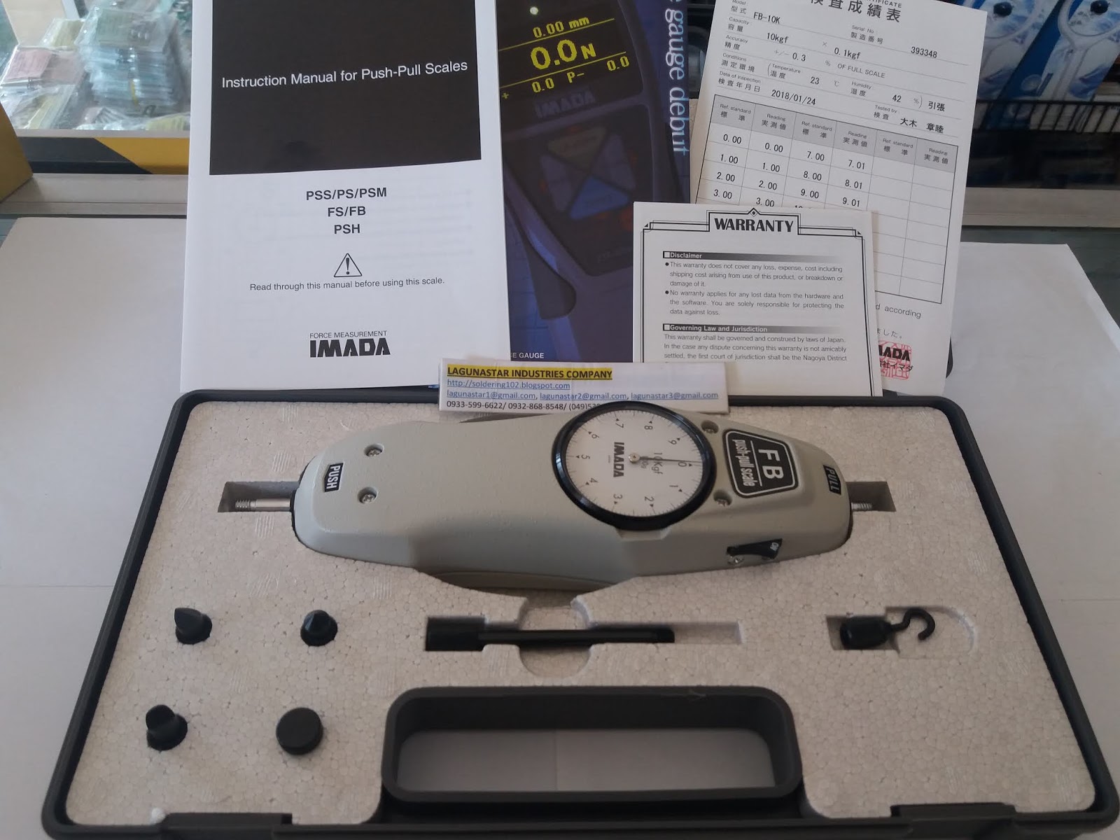 Soldering, Anti-Static, ThermoMeters Philippines: Force Gauge (PUSH/PULL gauge) IMADA FB-10K ...