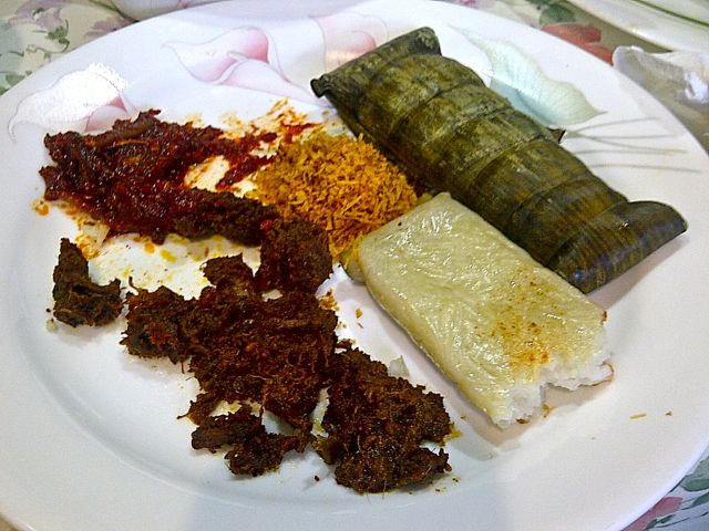 The making of Burasak, a Bugis traditional food.
