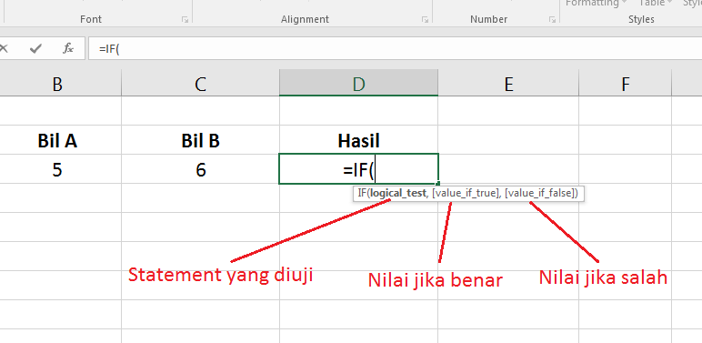 Cara penulisan fungsi Logika IF pada Microsoft Excel - Smart To Share Cara penulisan fungsi Logika IF pada Microsoft Excel - Smart To Share