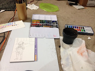 Process for Watercolor Studies