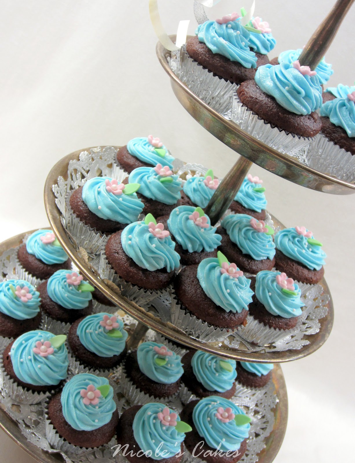 Confections, Cakes & Creations!: Something Blue... Mini Cupcakes!