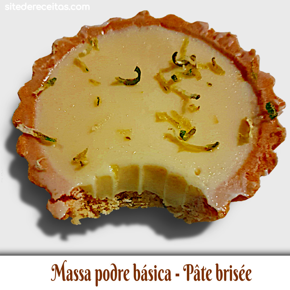 Massa podre básica - Pâte brisée | Site de receitas.com