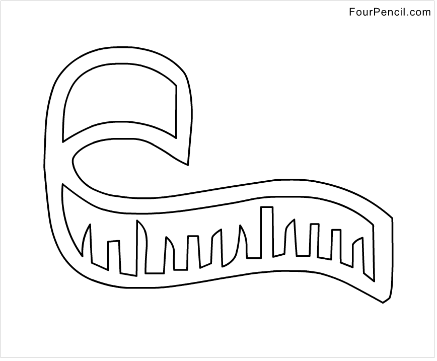 Tape Measure Coloring Coloring Pages