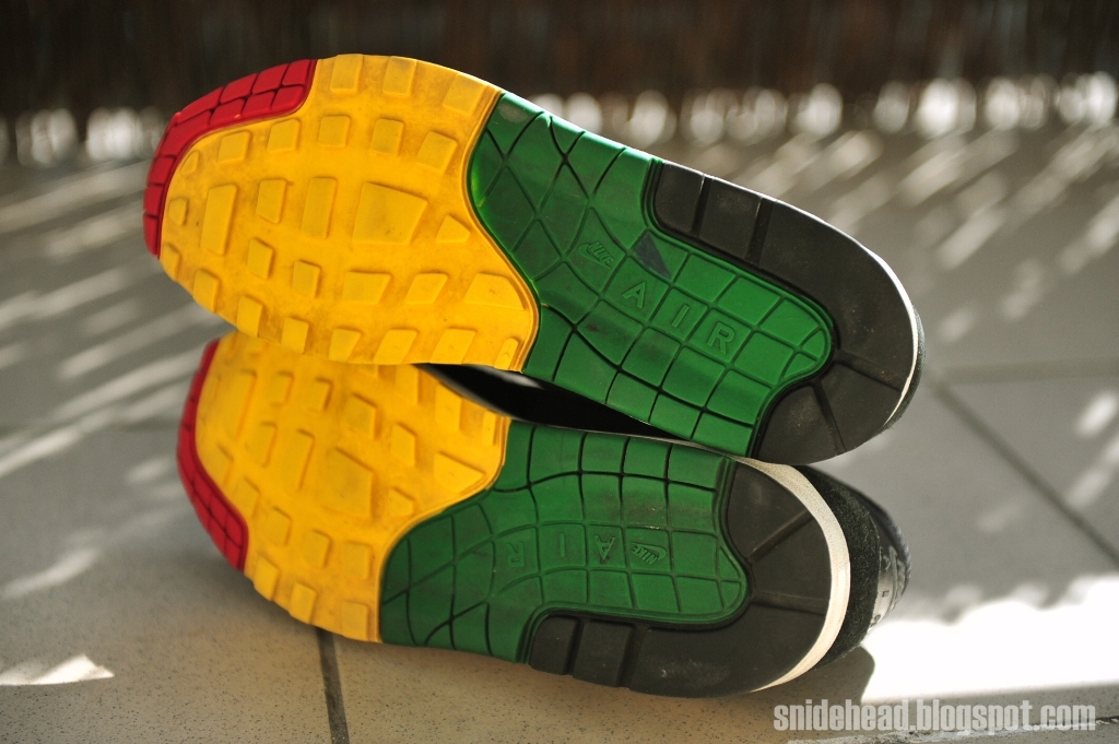 SOLD | 2006 NIKE AIR MAX 1 "rasta" BLACK/BLACK-ANTHRACITE-PN GRN CM 26