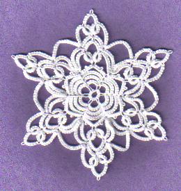 Sharon's Tatted Lace: First snowflake of the season