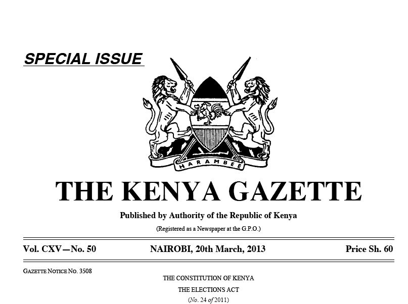 Full List of Gazetted Nominated MPs and Senators - Nairobi Wire