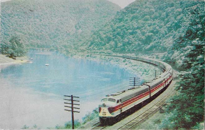 *Postcard Gems: The Phoebe Snow Streamliner