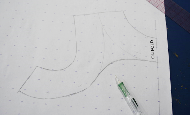 The Closet Historian: How to Draft Neckline and Armscye Facings (Pattern Drafting)