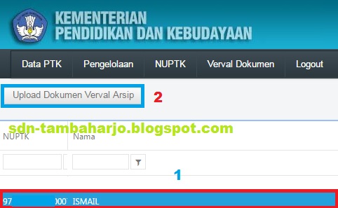 Langkah Mengerjakan Verval PTK untuk Validasi NUPTK Tahun 2016 | SD ...
