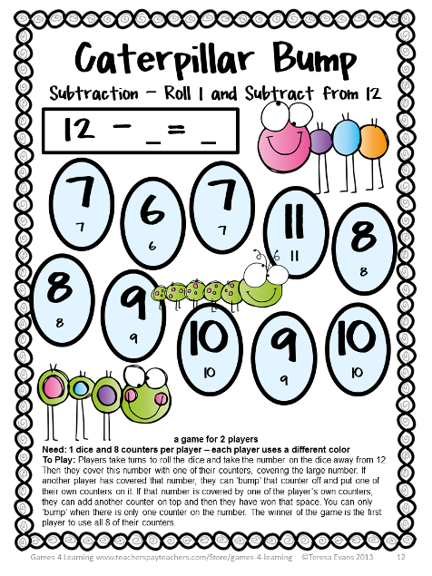 Fun Games 4 Learning: Bump! Bump! Bump! Bump Math Games
