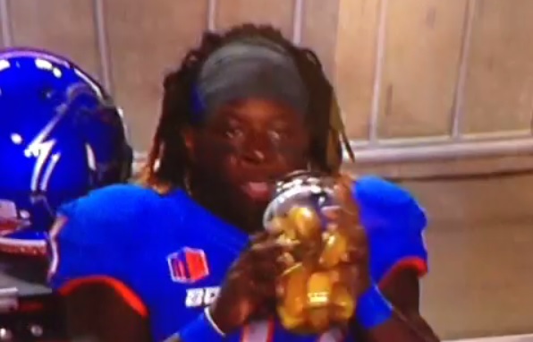 INSIDE D's LOCKER - By Darren M. Haynes: Boise State player guzzles ...