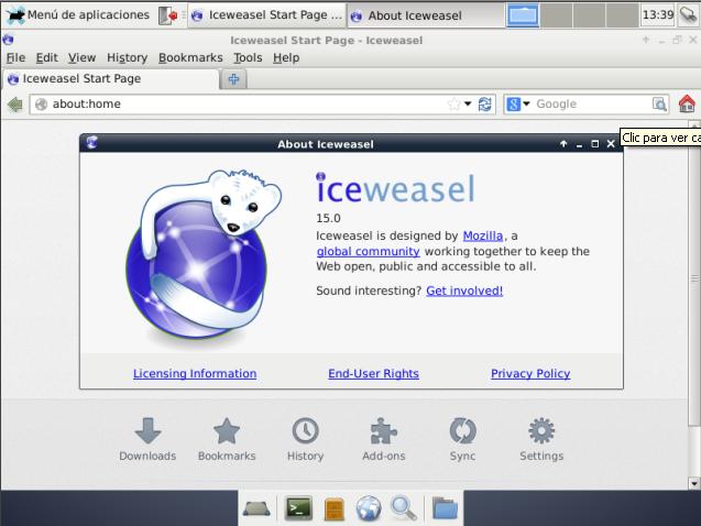 Un bruto con Debian: Instala Iceweasel 15 de forma sencilla