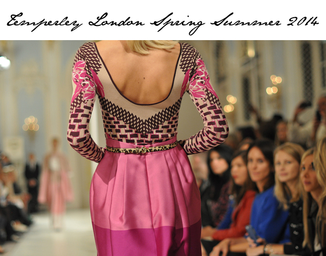 London Fashion Week: Temperley London Spring Summer 2014 - Emily Jane ...