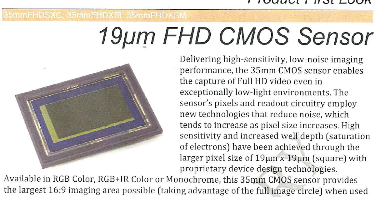 Image Sensors World: First Canon CIS Products