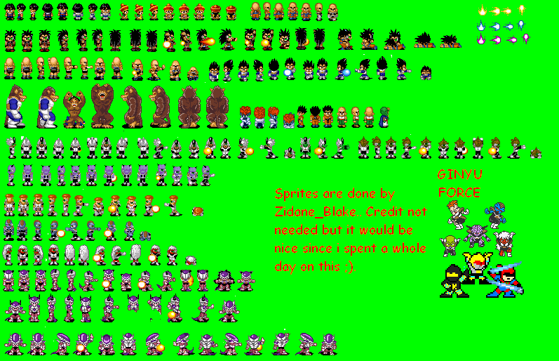 Dragon Ball z Sprites