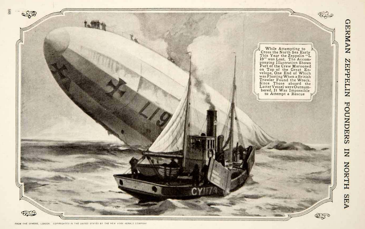 A Grave Interest: WWI Zeppelin Crew Left To Die In North Sea - 1916