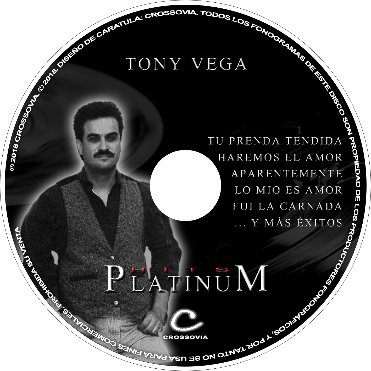 PLATINUM HITS - TONY VEGA (2018) ~ Crossovia
