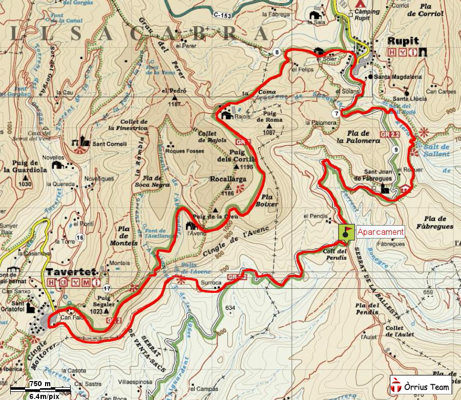 Sau-Rupit-Tavertet (circular) ~ Òrrius Team