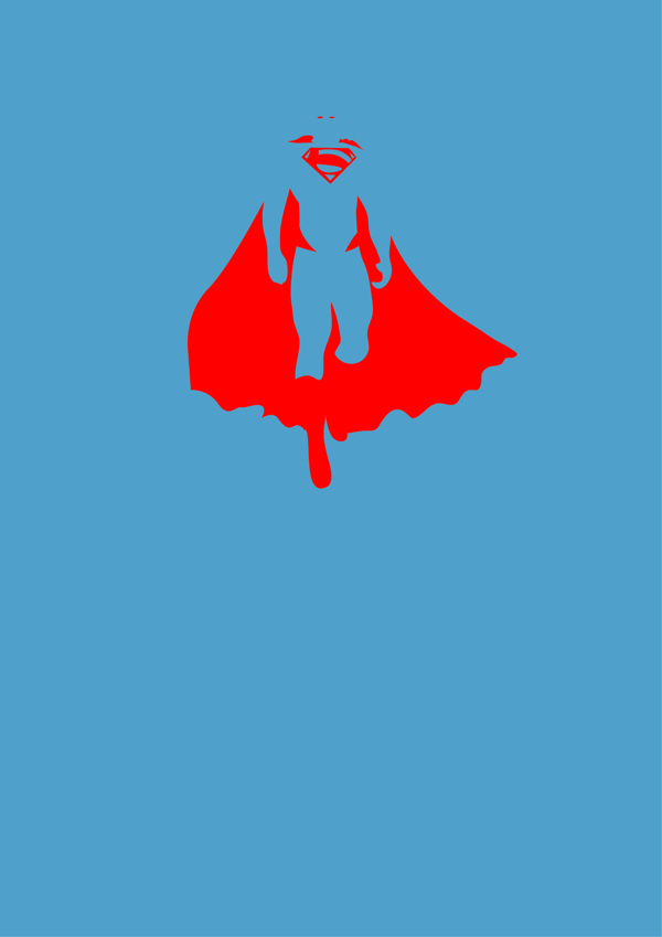 Super-heróis em cartazes minimalistas perfeitos. Arte de Michael Tuner.