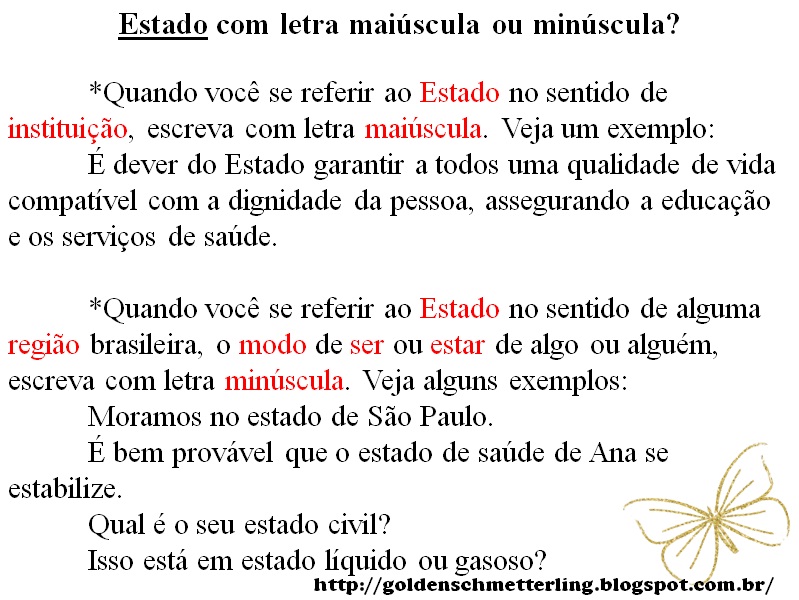 Natalia Leme: Estado com letra maiúscula ou minúscula?
