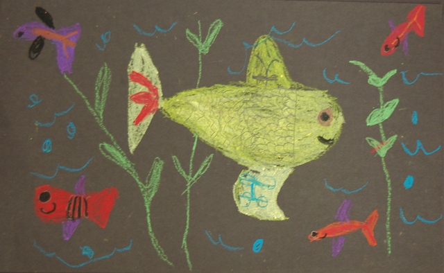 super happy art class: Paul Klee Golden Fish