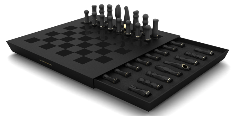 Erotic Chess Set Stimulates The Body As Well As The Mind With Sex Toys As Pieces If Its Hip