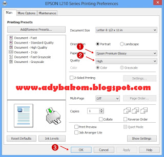 Mengubah Tampilan Printing Preferences Pada Epson | zona umum