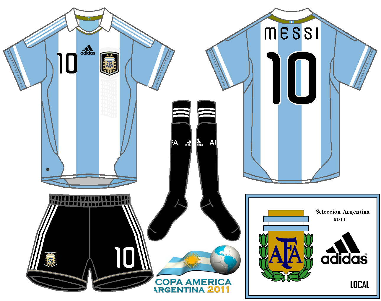 .. INDUMENTARIA DEPORTIVA: Seleccion Argentina Copa America 2011