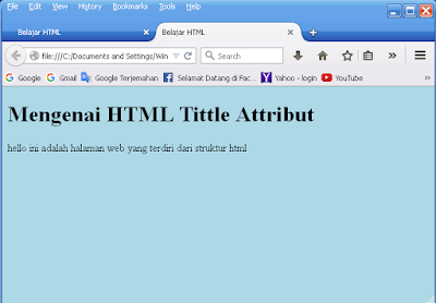 Belajar membuat HTML style