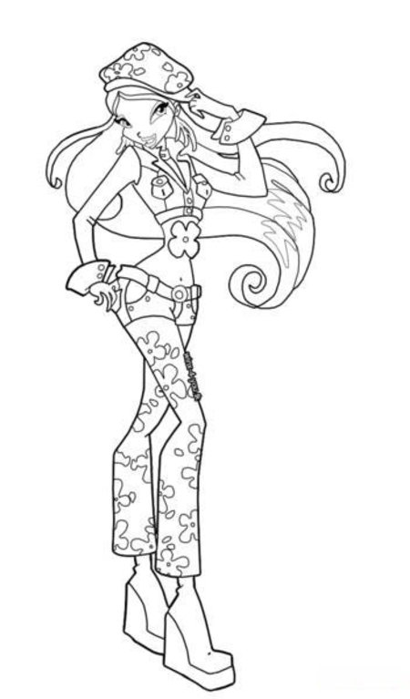 22 Winx Coloring Pages Free for Kids >> Disney Coloring Pages