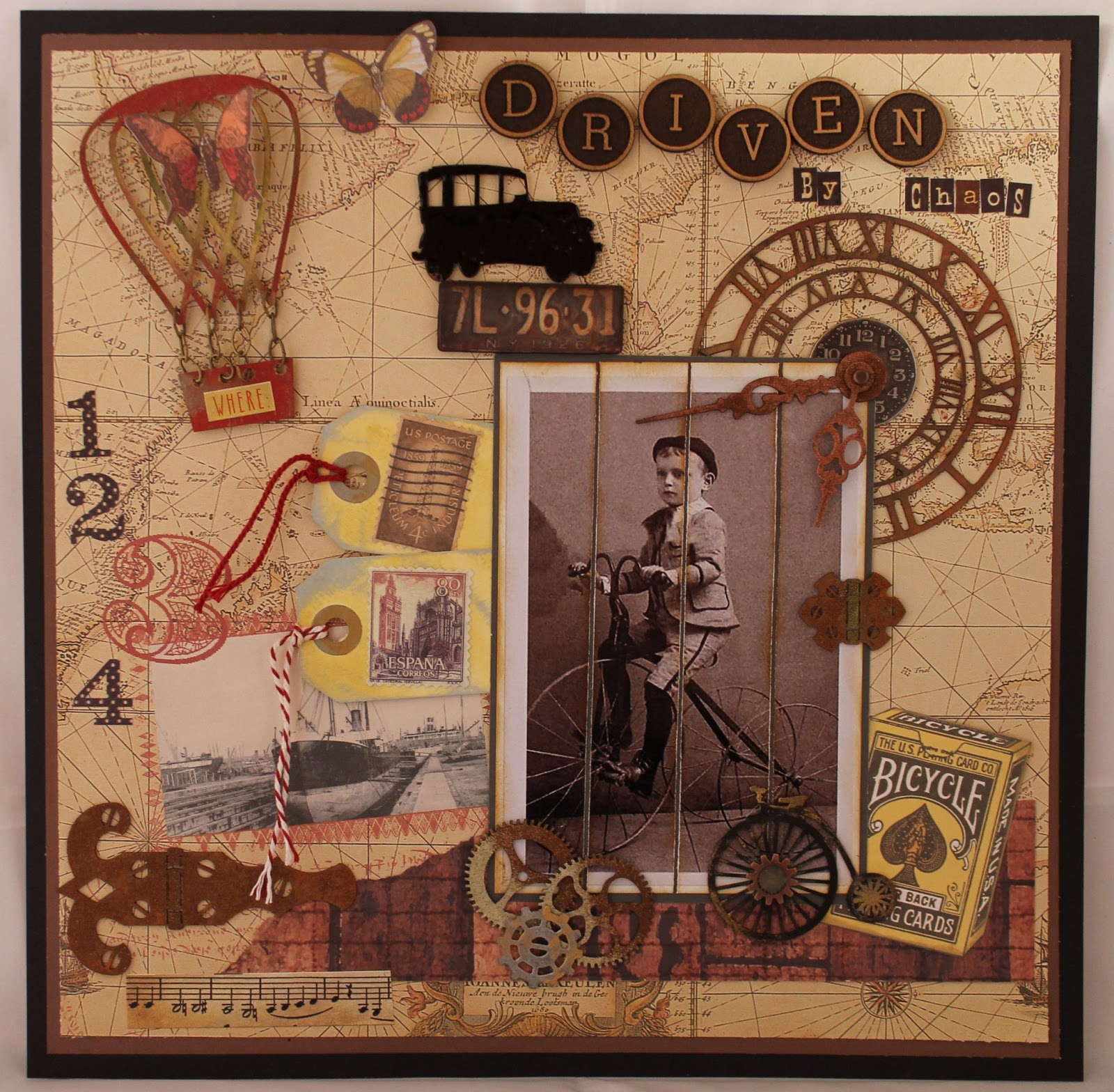 Ginas Designs: Make it Manly: Steampunk Collage Layout by Nancy