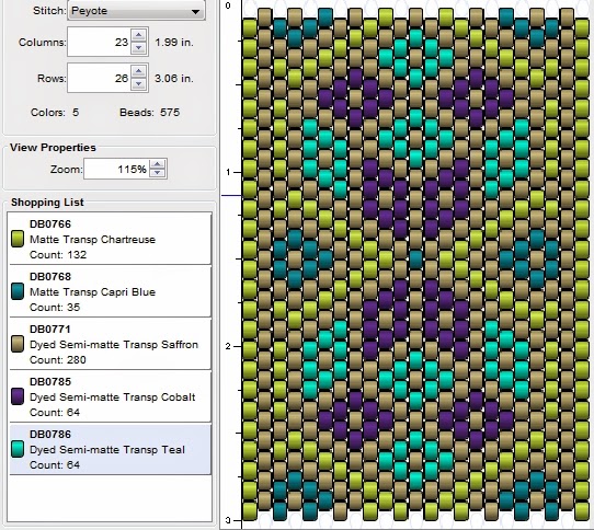 Imaginesque: Beading: Peyote Stitch Pattern 38