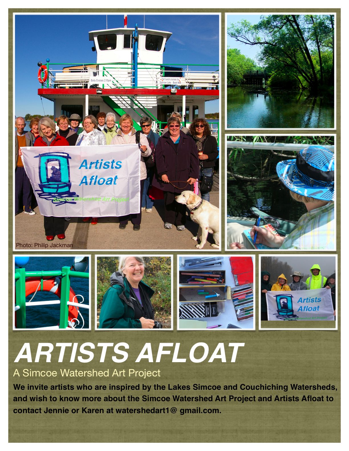 Simcoe Watershed Art Project : Artists Afloat