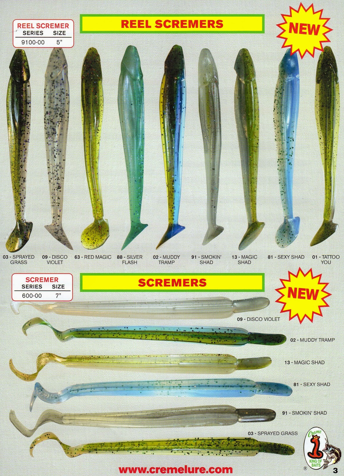 Derek Herring Fishing: Creme Lure Company - Since 1949!