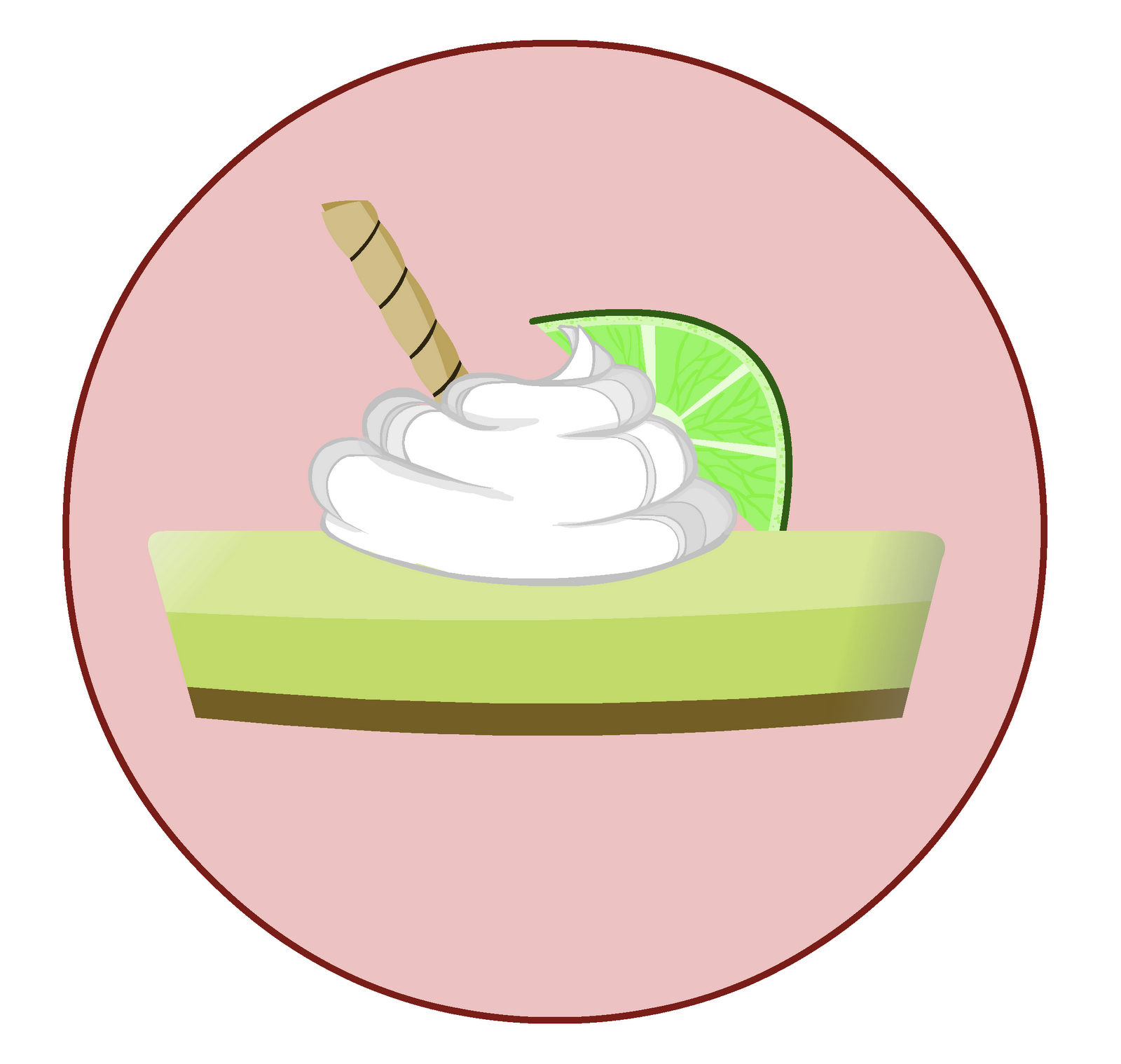 Seven Blue Orchids: Drawing of the Day: Mini Keylime Cheesecake