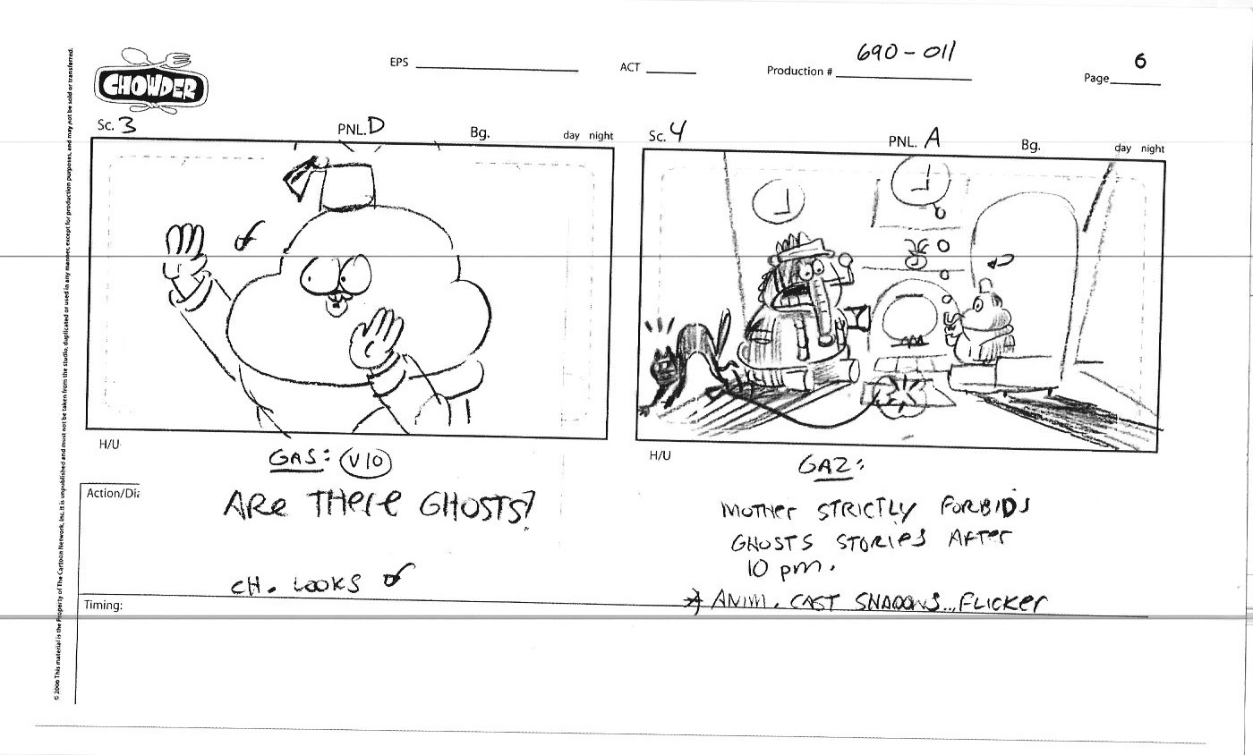 Brett Varon: Director, Storyboard Artist and Writer : Here's a CHOWDER ...