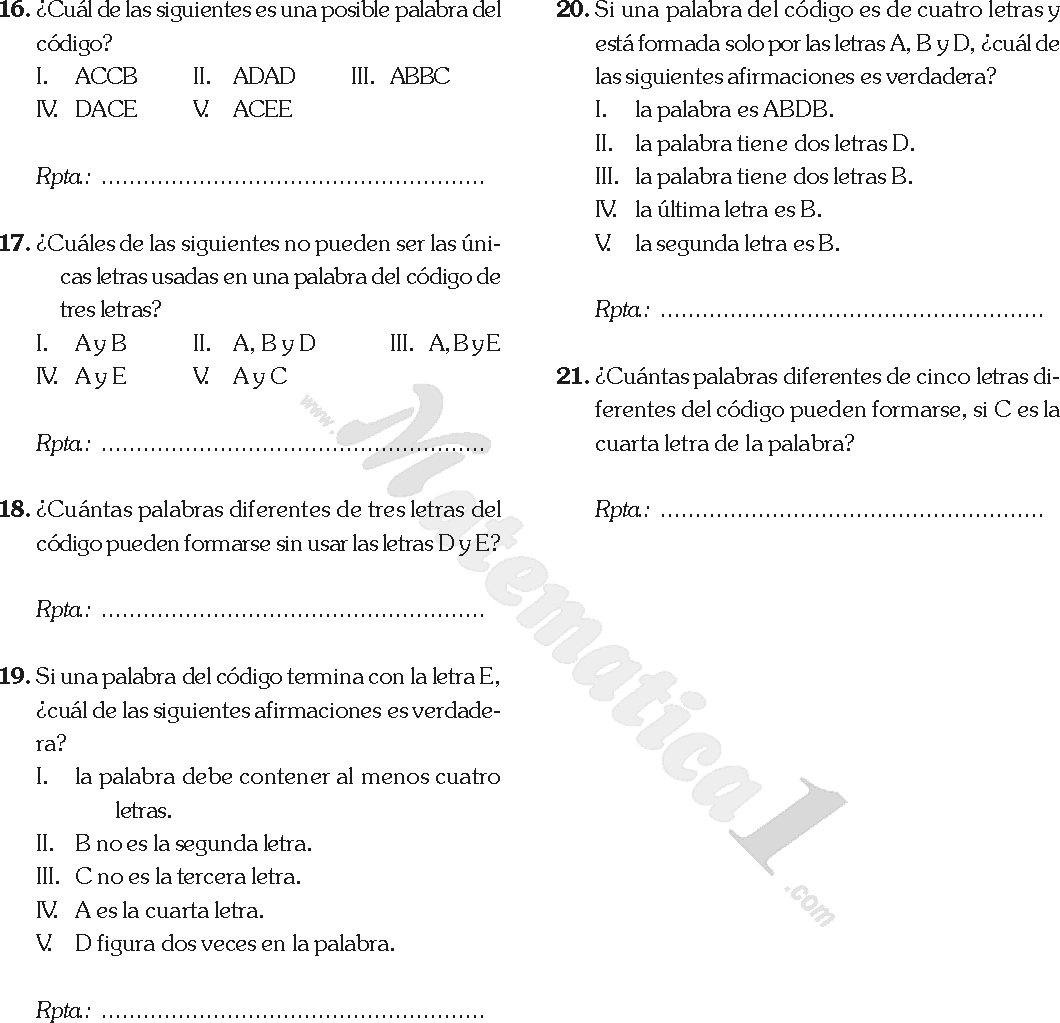 RAZONAMIENTO LÓGICO EJERCICIOS Y PROBLEMAS RESUELTOS EN PDF Y VIDEOS