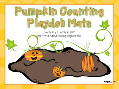 Freebielicious: Pumpkin Counting Playdoh Mats!