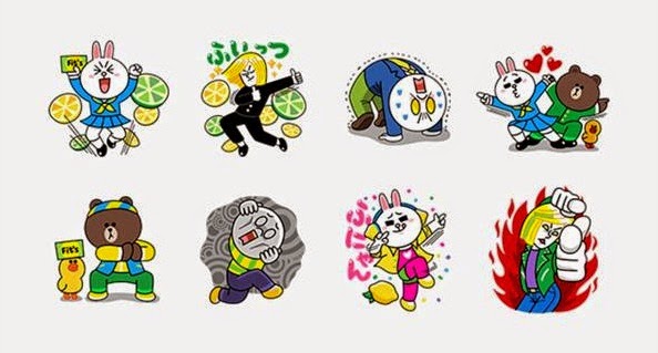 LINE Stickers Community: Free line stickers-Fit's & LINE Collaboration ...