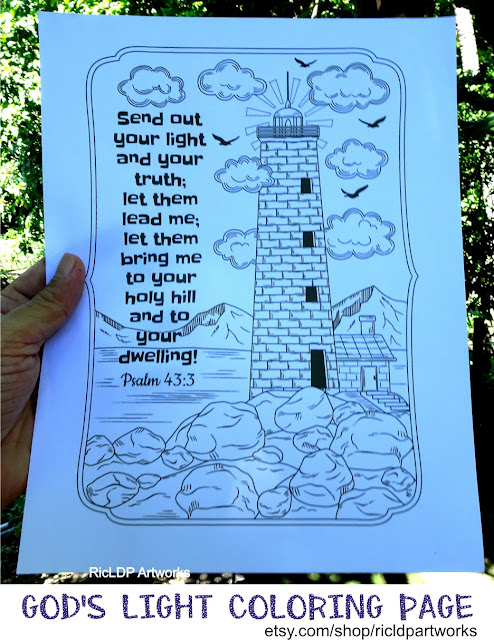 RicLDP Artworks: God's Light Coloring Pages