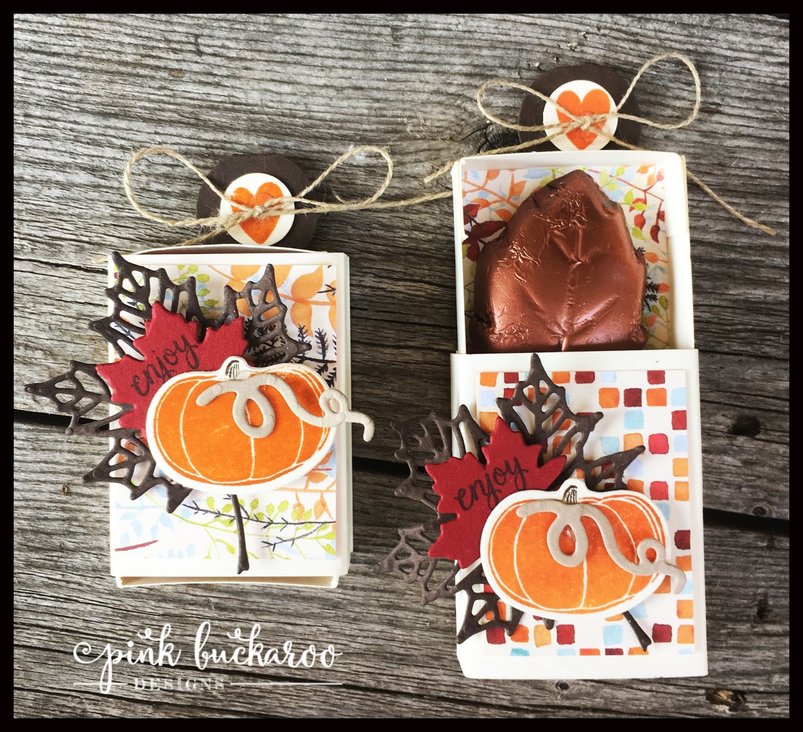 Autumn Chocolate Matchbox Video Tutorial - Pink Buckaroo Designs