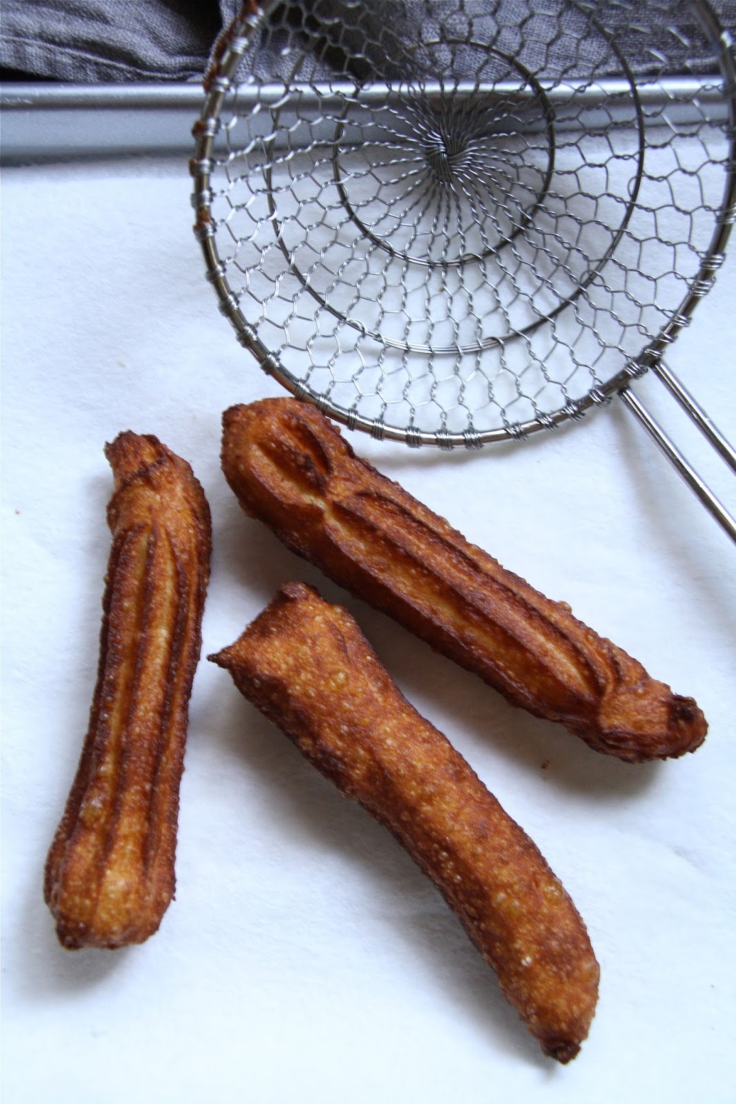 salted sugared spiced™: Churros with Espresso Chocolate Sauce