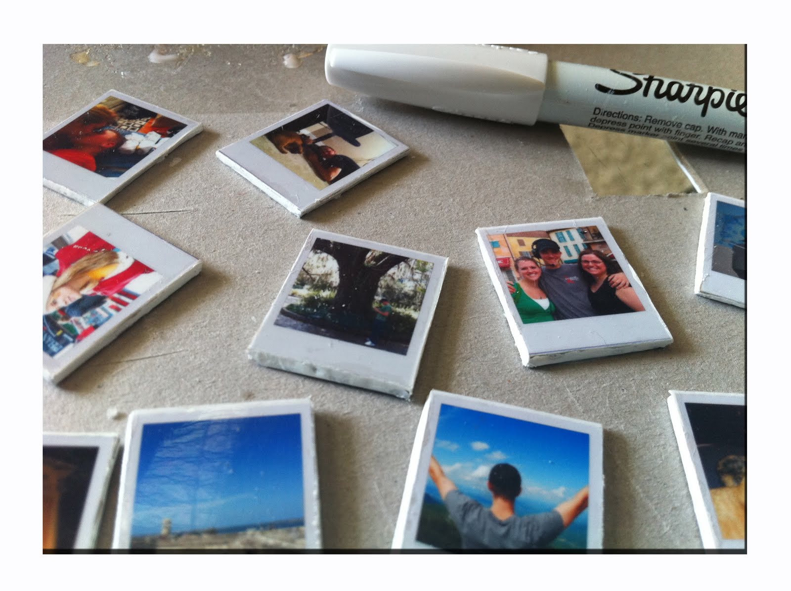 Cup 'a Hot Chocolate: Mini polaroid magnets...